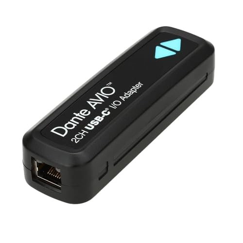 Audinate Dante AVIO 2x2 USB C Adapter 2x2 Channels Audio Network ...