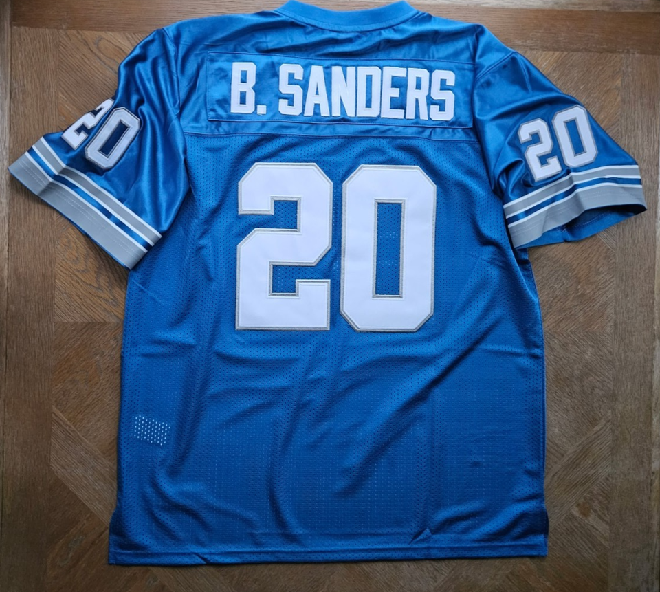 Barry Sanders #20 Mitchell Ness 1993 Detroit Lions 60th Anniversary ...