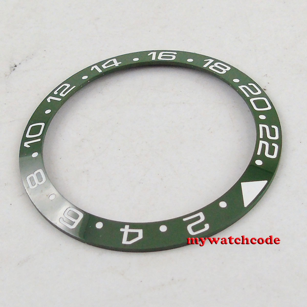 38mm black blue green red ceramic bezel insert fit 40mm GMT bliger mens ...