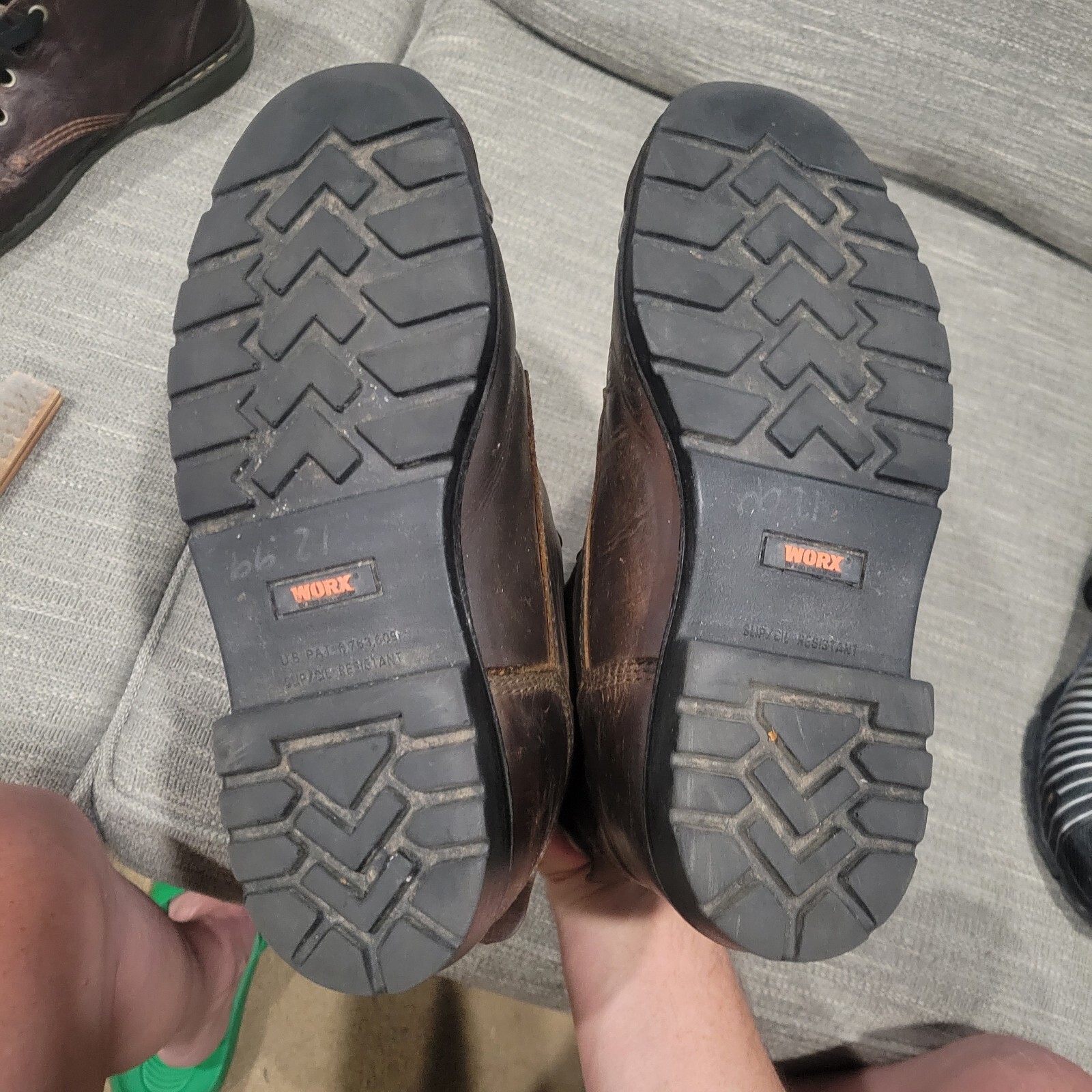 Red Wing Worx 5606 Mens Brown Leather Waterproof Stee… - Gem