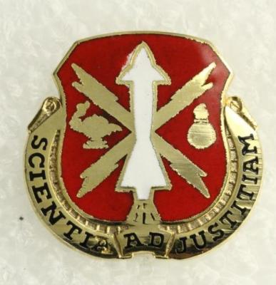 Vintage US Military DUI Pin Missile and Munitions School SCIENTIA AD ...
