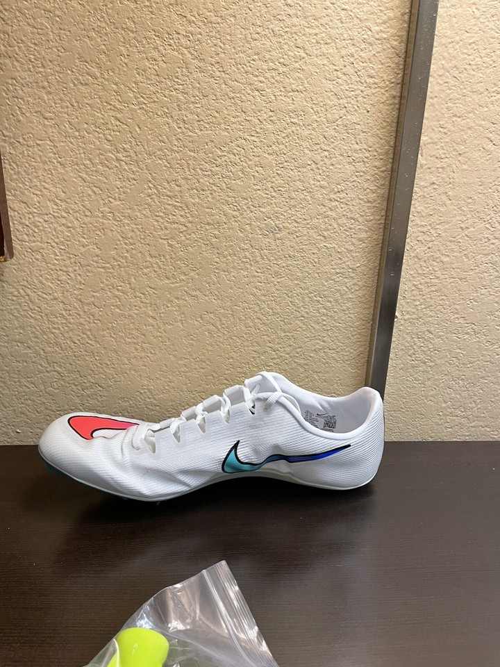 Nike Zoom 400 White Flash Crimson Mens Sz 7.5/Women’s Sz 9 Spikes ...