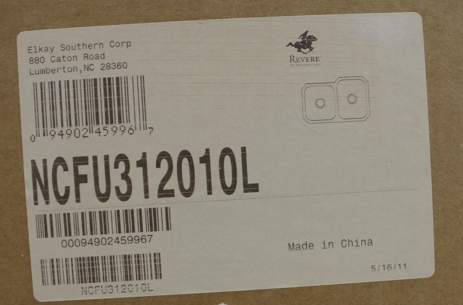 Elkay Revere 40-60 Stainless Steel Kitchen Sink Undermount Double ...