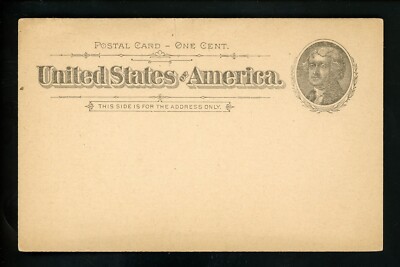 US Postal Stationery UX12 Variety Mint Postal Card 1 Cent Jefferson ...