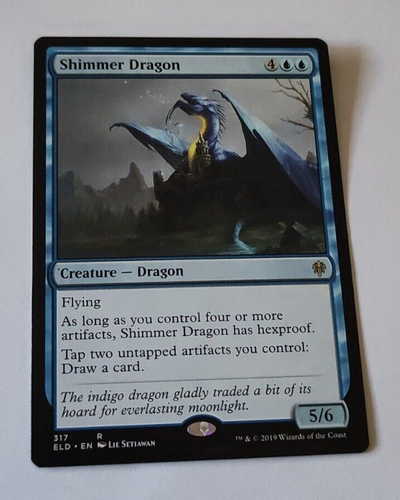 MtG Shimmer Dragon (ELD-317) Rare English EXC | eBay.de