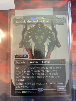 MTG Modern Horizons 3 Kozilek the Broken Reality Borderless Foil Serial ...