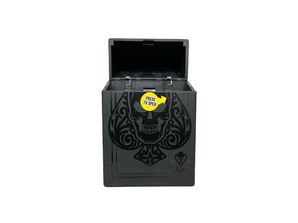 Black Matte Plastic Design Cigarette Hard Case Pack Holder Fits Kings ...