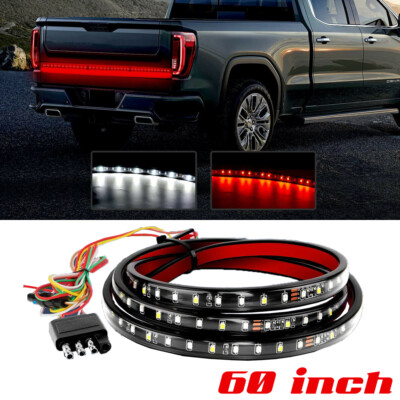 60" LED Strip Tailgate Light Bar Reverse Brake Signal For Chevy Ford ...
