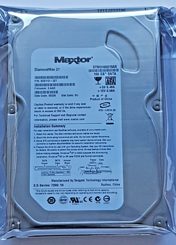 160 GB SATA Maxtor DiamondMax 21 STM3160215AS 7200rpm 2MB 3.5 ...