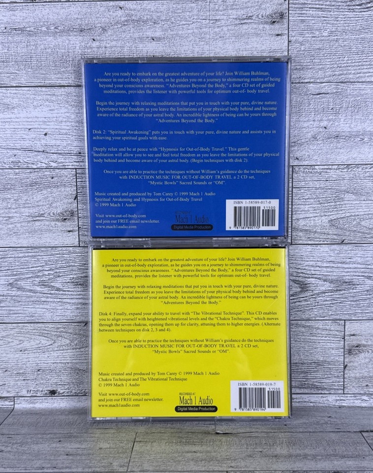 Adventures Beyond The Body Disk 2 & Disk 4 By William Buhlman Audio CDs Mach 1 | eBay