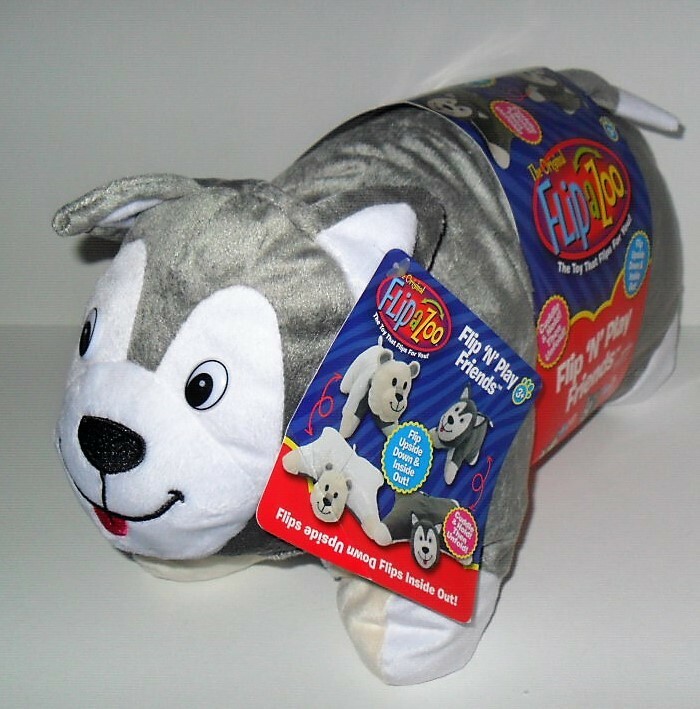 FLIPAZOO POLAR BEAR SEQUINS TO REGULAR HUSKY NEW WITH TAGS 14" INCH ...