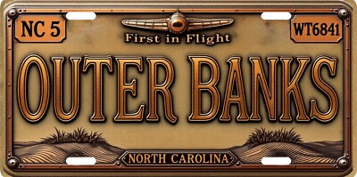 The Outer Banks North Carolina First in Flight Old Style Aluminum ...