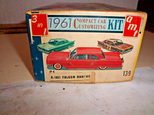 1961 AMT 3in1 Scale Model Compact Car Customizing Kit K1031 Falcon ...
