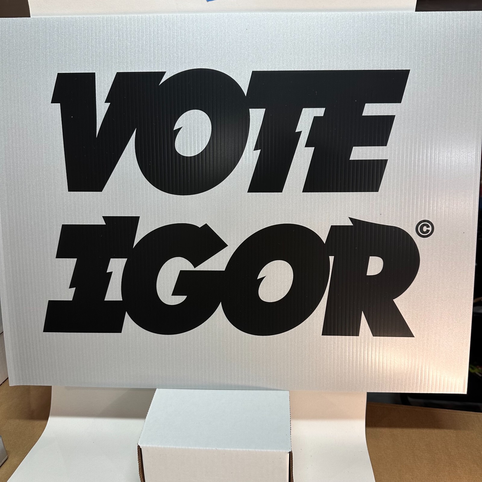 Tyler the Creator Vote Igor Lawn Sign Silver Print Golfwang Golf Wang ...