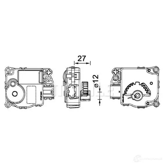 MAHLE Mischklappe Stellelement Für FORD B-Max Ecosport Fiesta VII 12 ...