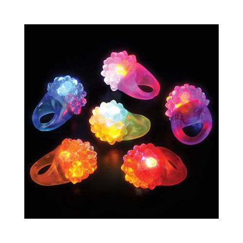 Flashing LED Bumpy Rings (12 Pack) Light Up Party Ring 1 Dozen | eBay
