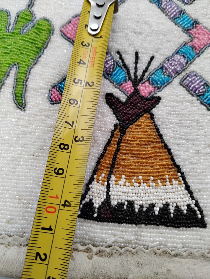 Vintage Native American Sioux Beaded Armband Cuffs Dance Regalia, Glass ...