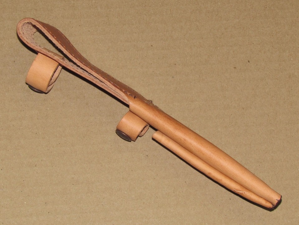 Case XX USA piggyback twin set hunting knife leather sheath only | eBay