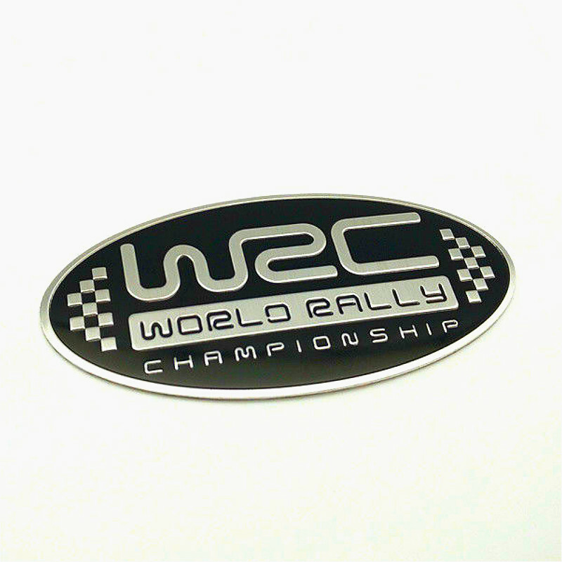 Metal WRC World Rally Championship Logo Car Emblems Badges Decal ...