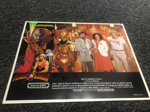 Flash Gordon Lobby Card 1980 Sam J. Jones Melody Anderson Max von Sydow ...