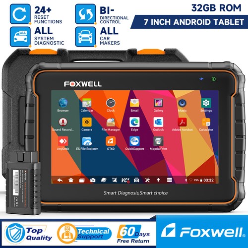 FOXWELL Diagnostic Tool Bidirectional OBD2 Scanner Full Systems TPMS ...