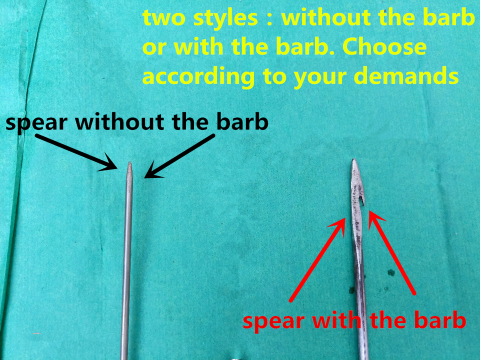 1Pc New Stainless Steel Rubber Band Ejection Fish Gun Diving Guns-Two ...