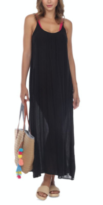RAVIYA Sleeveless Cover-Up Maxi Dress 75739 Black Medium NWT $48 | eBay