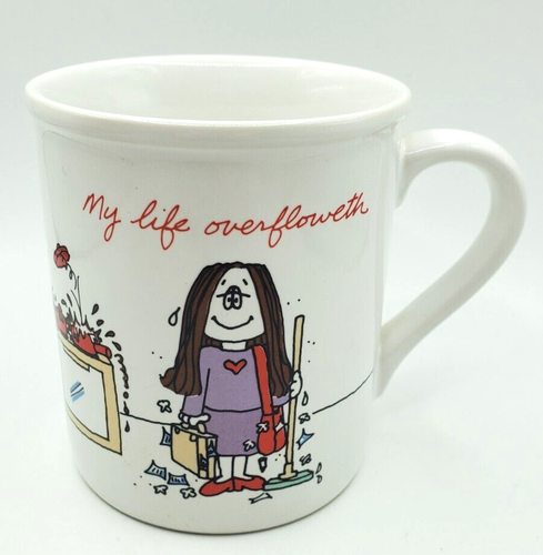 Vintage Cathy Mug My Life Overfloweth Comic Funny Mug Cathy Guisewite ...