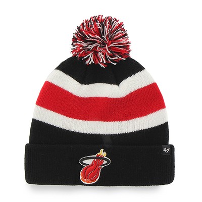 Miami Heat - Logo Breakaway Black Pom Pom Beanie Hat Knit Cap | eBay