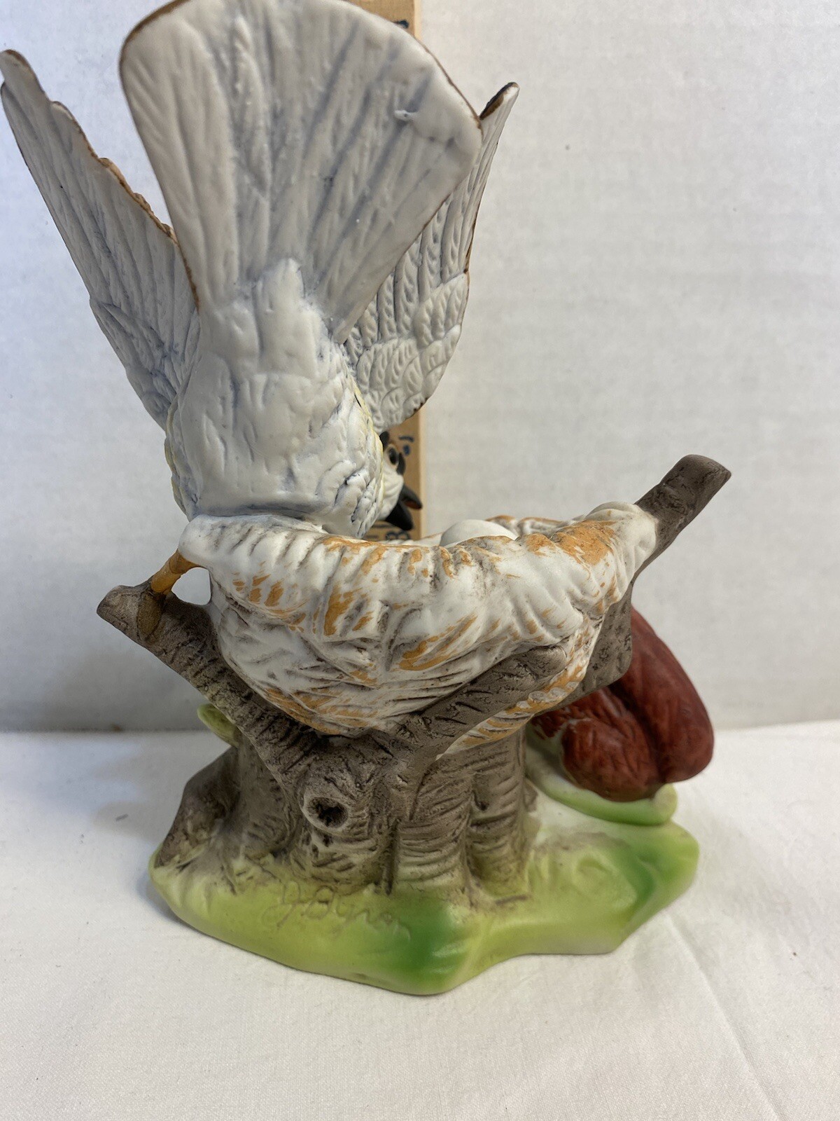 Vintage J Byron Porcelain Bird and Chipmunk Figurine Signed | eBay