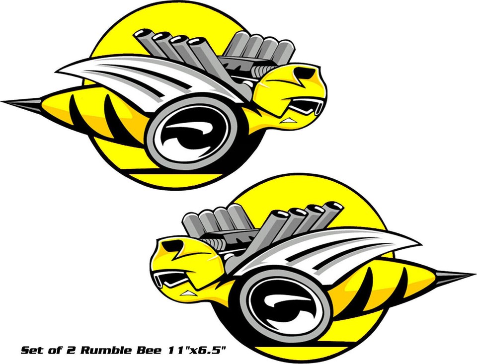 Rumble Bee Racing Decal Stickers set For Dodge Ram Dakota SPORT V8 1500 ...