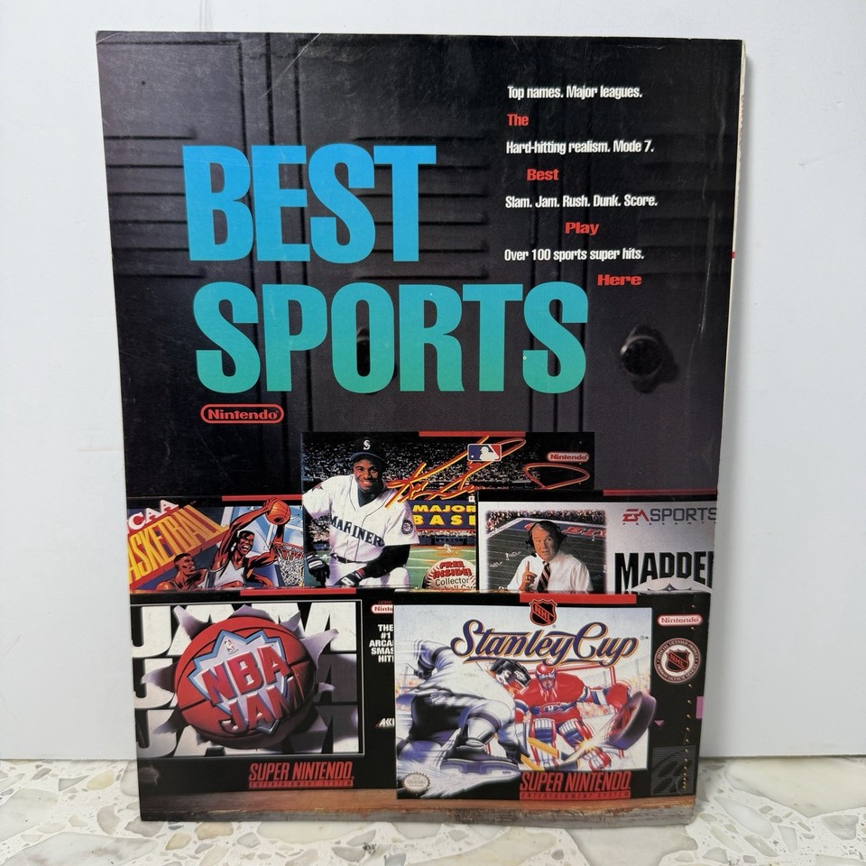 Nintendo Power Magazine Volume Vol 59 poster Ken Griffey Junior ...