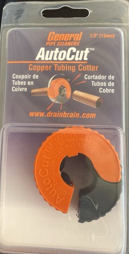 1/2-inch AutoCut Copper Tubing Cutter by General Pipe Cleaners, Model ...