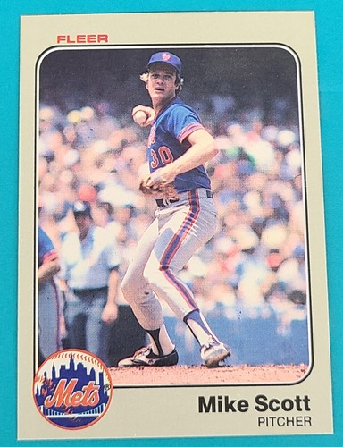 1983 Fleer #554 Mike Scott New York Mets Baseball Card S3 | eBay