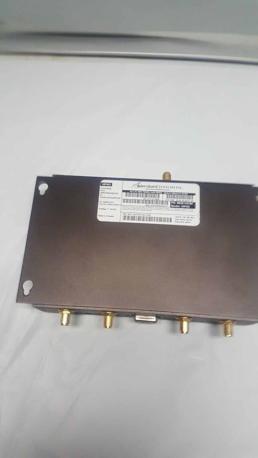 MicroHard VIP4G Cellular Modem MHS116700 | eBay