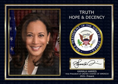 Kamala Harris - US Vice President - ORIGINAL A4 Signed PHOTO PRINT ...