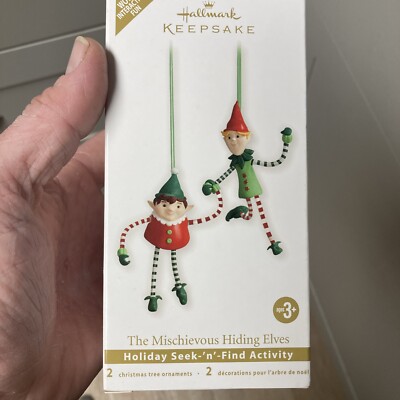 2011 KEEPSAKE THE MISCHIEVOUS HIDING ELVES HOLIDAY ORNAMENT Game, Fast ...