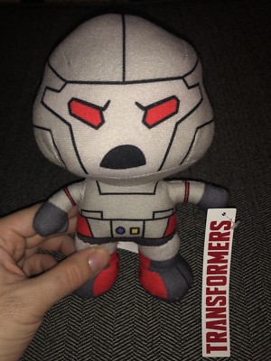 8” TRANSFORMERS MEGATRON PLUSH TOY FACTORY GREY HASBRO KIDS ROBOT MOVIE ...