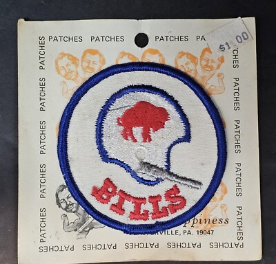 Vintage 70's Football Mr. Happiness Buffalo Bills Patch NOS On Card | eBay