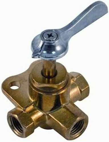 Marpac 7-6944 Brass 3-Way Valve 2 Fuel tanks to 1 Motor 1/4" Female ...