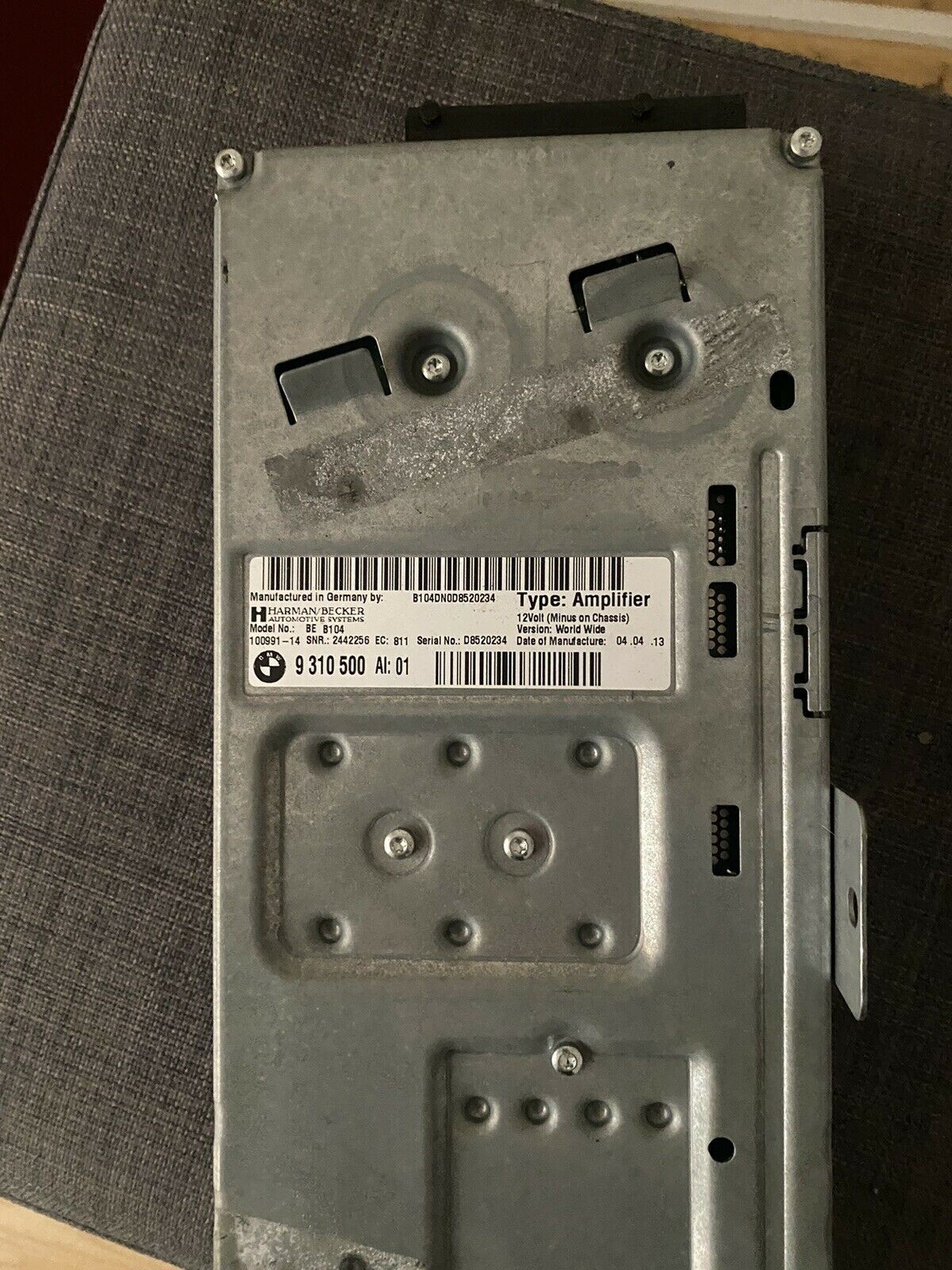 2012-2018 BMW 320I 328I 330I STEREO AMP AMPLIFIER HARMAN KARDON OEM #Y ...