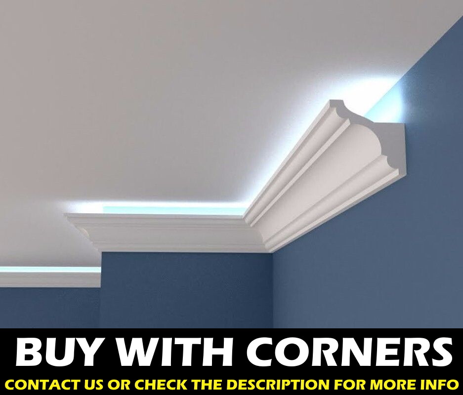 COVING CORNICE LED Lighting Uplight Wall Ceiling XPS BFS2 Lightweight ...