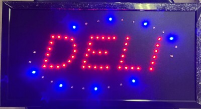 Deli led sign,window sign,business sign,store sign,restaurant sign | eBay