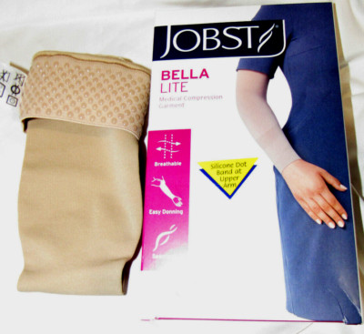 New! Jobst Bella Lite Long Medical Compression Sleeve Beige Silicone ...