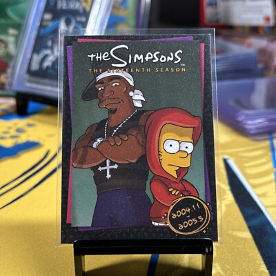 2024 THE SIMPSONS Trading Card Season 16 Poster FIFTY CENT & BART #TS ...