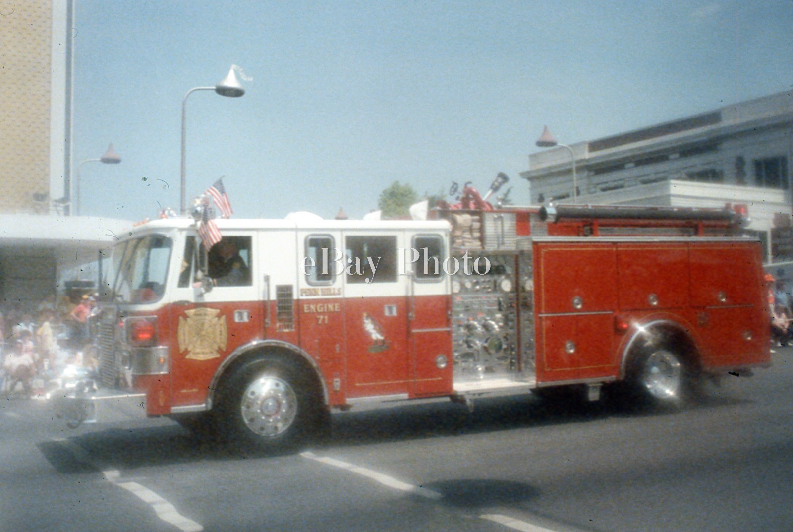 Fire Apparatus Slide Penn Hills PA Fire Company Pierce Engine 71 | eBay