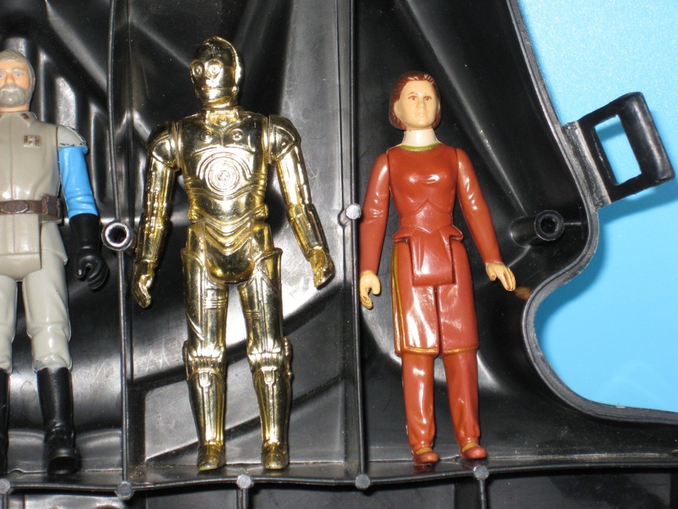 Vtg Kenner Star Wars 31 FIGURES & Darth Vader CASE:Luke,Leia,Han,R2 ...