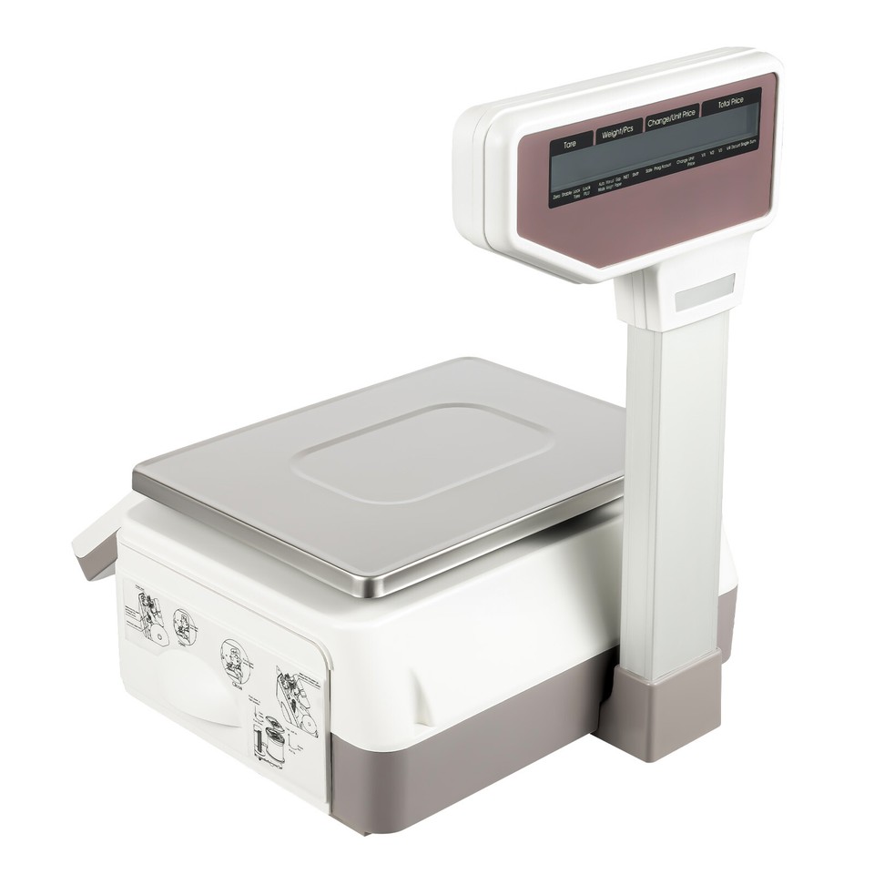 Commercial Digital Food Price Computing Scale 66lbs with Dual Label ...