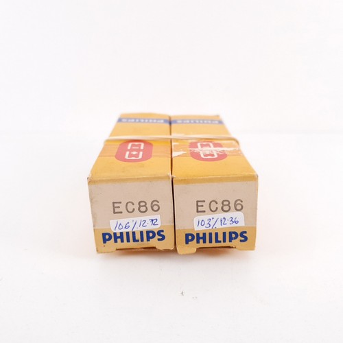 2 X EC86 PHILIPS TUBE. 1960s VALVO PRODUCTION. MATCHED PAIR 1. CF ENA ...