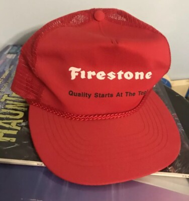 Vintage Firestone Racing Hat Quality Starts At The Top! Nascar 80s Cap ...